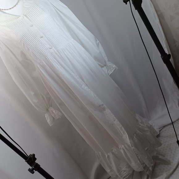 Vintage | Intimates & Sleepwear | Vintage Judith Hart White Cotton Long ...